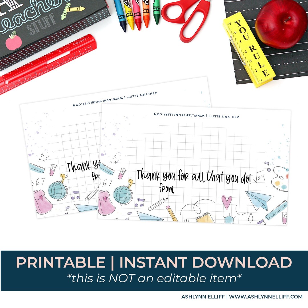 Printable Teacher Appreciation Goodie Bag Toppers | Teacher Treats ...