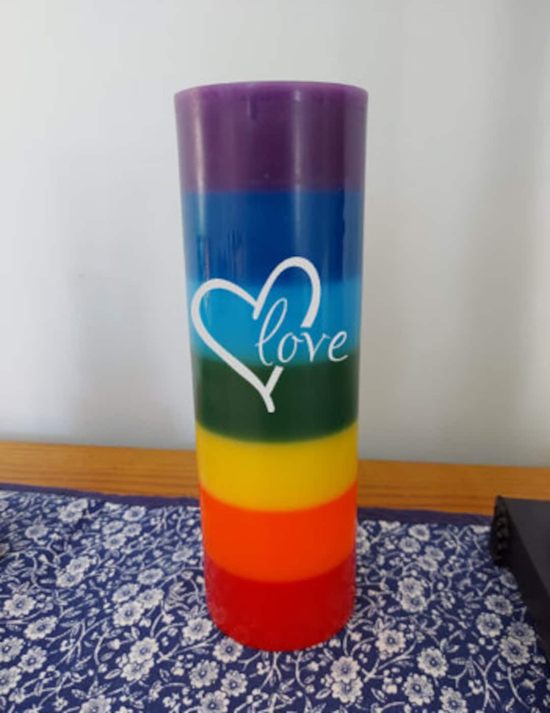 LGBTQ+ Pride Rainbow Candles - Etsy