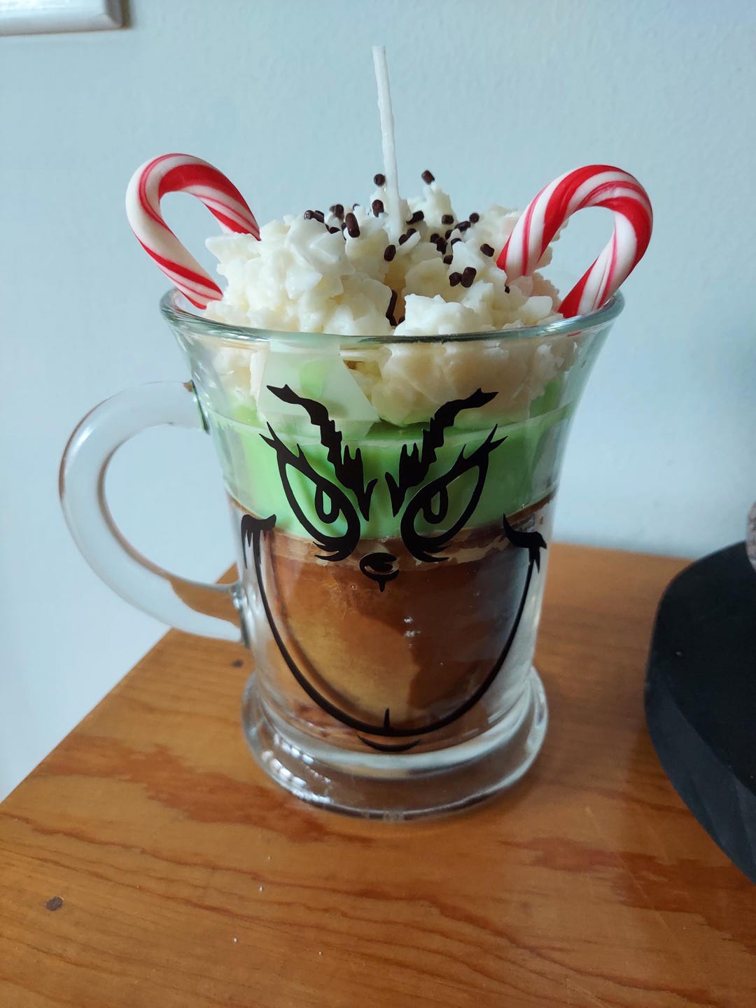 Grinch Mint Hot Chocolate Soy Candles - Etsy
