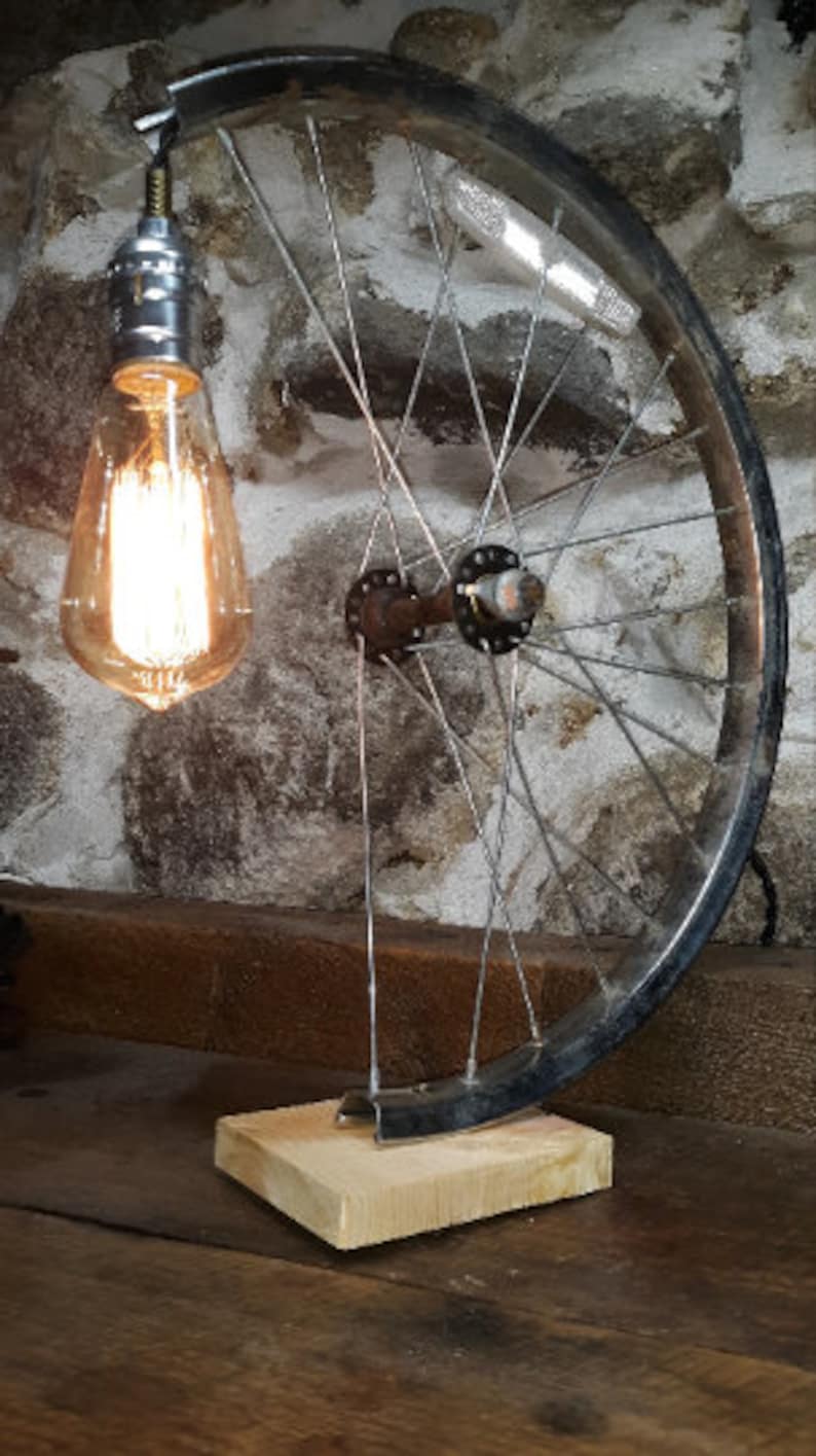 Bike Rim Lamp Light Fixture - Etsy