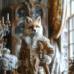 Mr Foxy Fox Instant Download Antique Vintage Clothing Victorian Boho ...