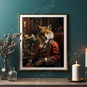 The Gentleman Fox Digital Download Antique Vintage Victorian Fox ...