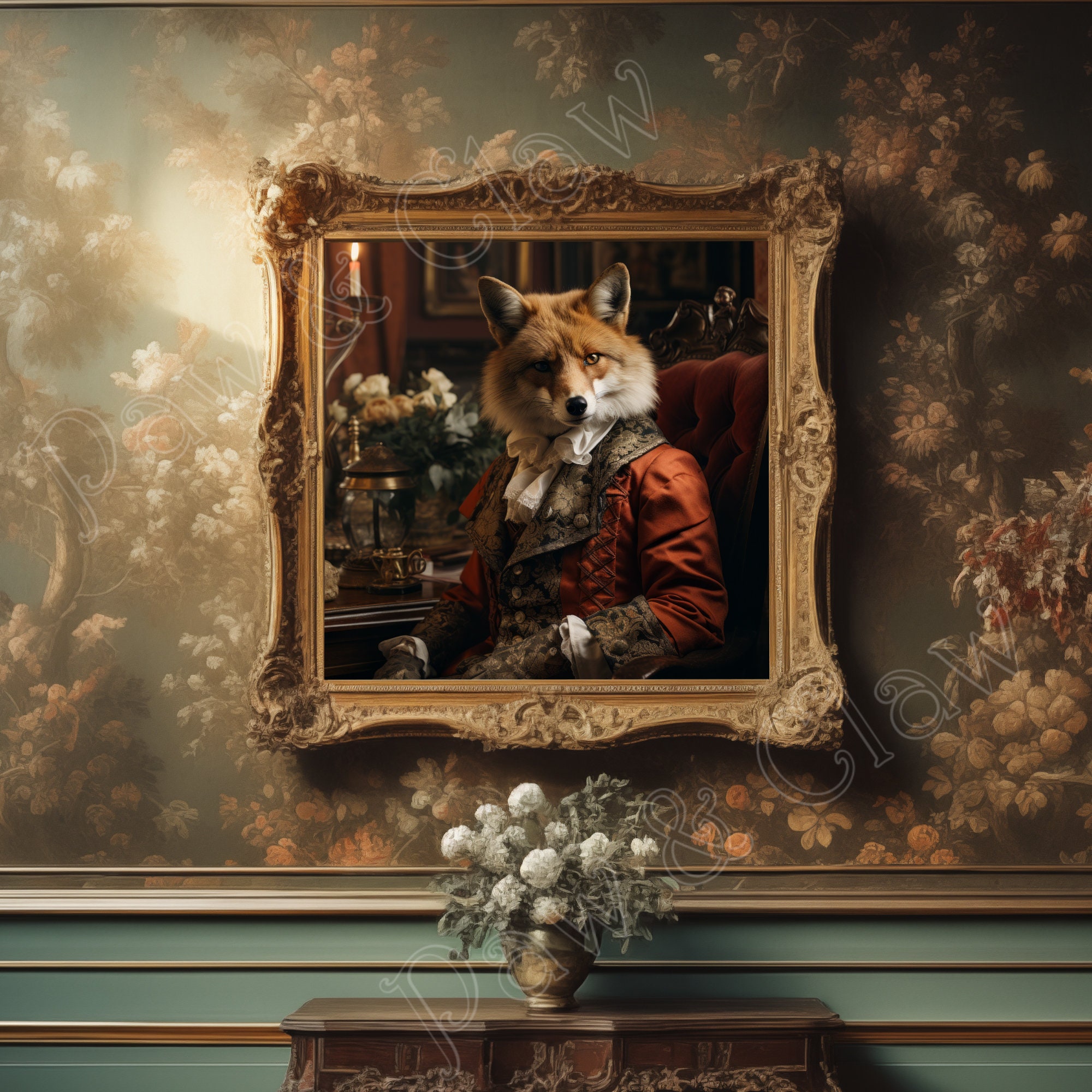 The Gentleman Fox. Digital Download, Antique Vintage Victorian Clothing ...