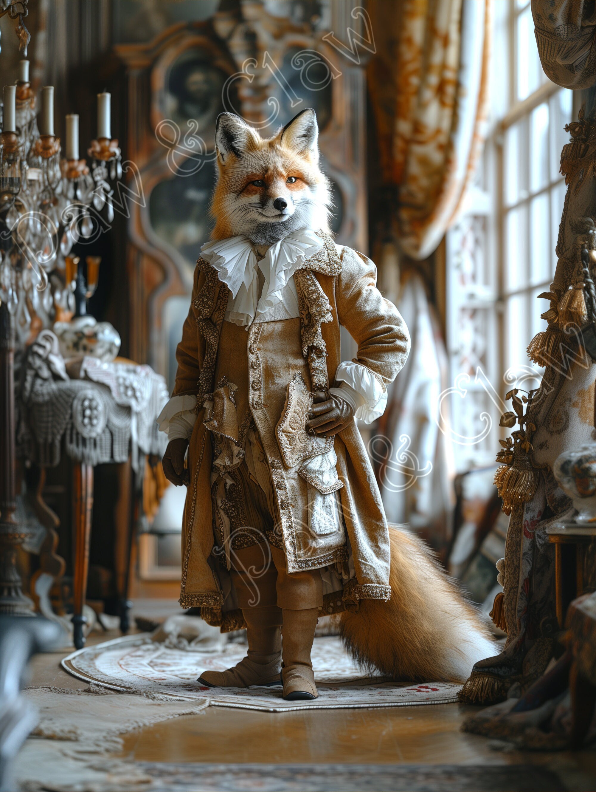 Mr Foxy Fox Instant Download Antique Vintage Clothing Victorian Boho ...