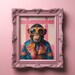 Funky Chimp in Cool Glasses Digital Download Home Wall Decor Art ...