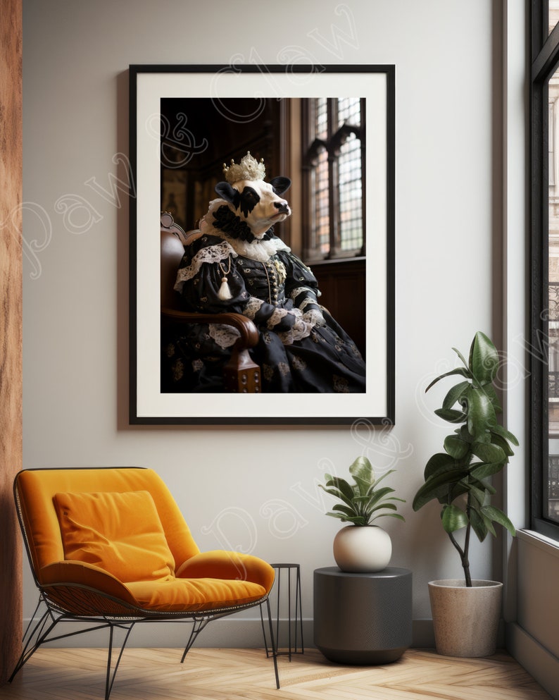 Madam Cow, Victorian Style Costume. Vintage Art, Digital Download ...