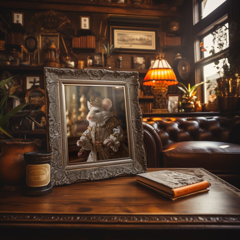 Cardinal Mouse Victorian Style Religious Costume Vintage Art Digital ...