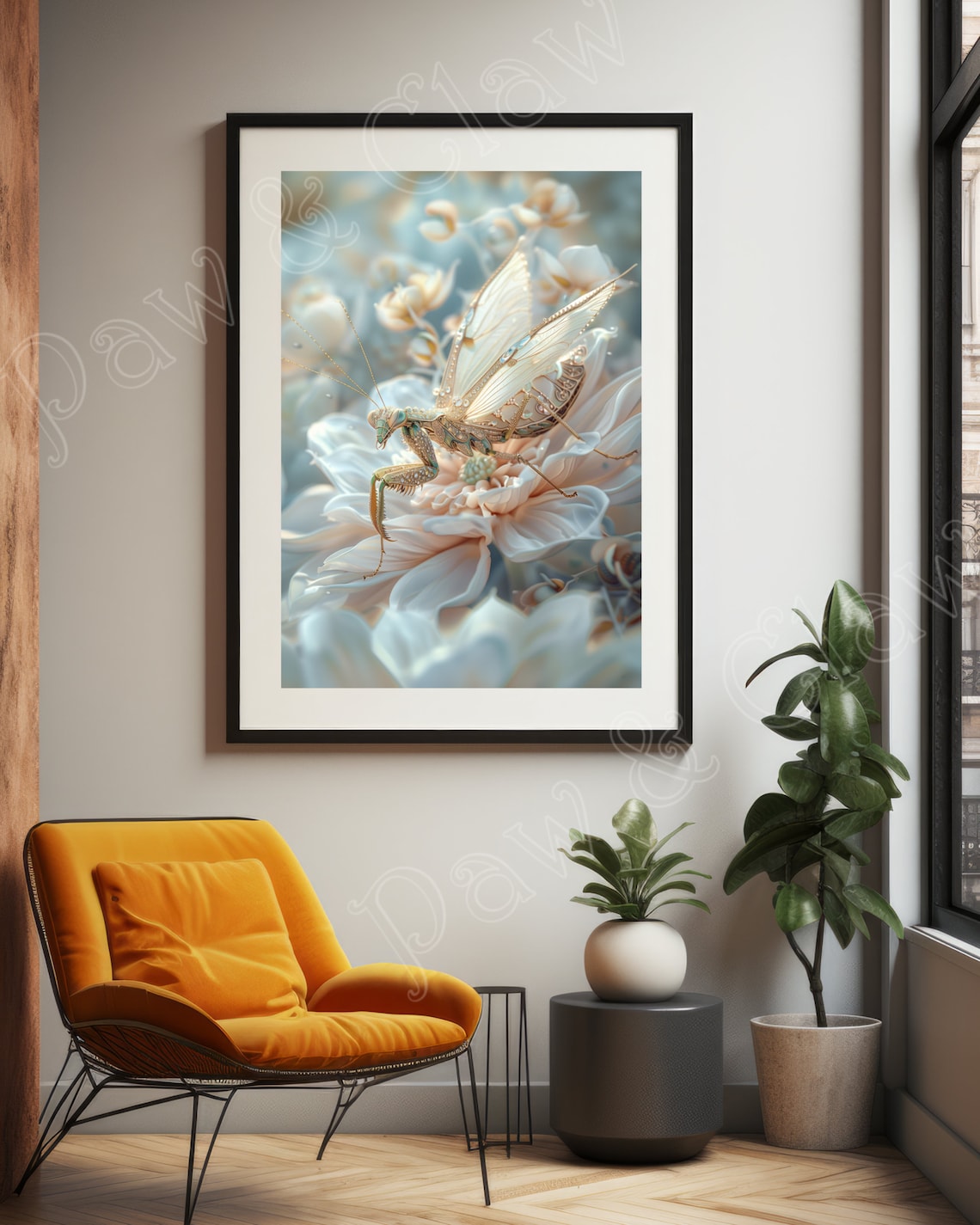 Jewel Praying Mantis Instant Download Ornate Diamond Decorated Insect ...