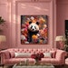 Painted Panda Art Print Digital Download Fun Quirky Wall Decor Animal ...