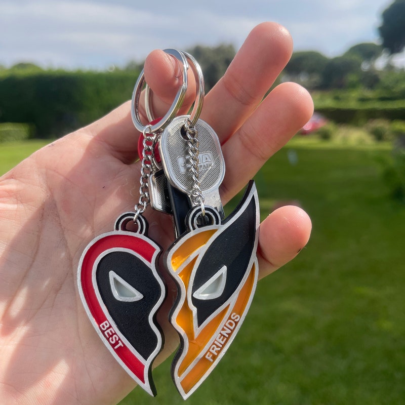 Deadpool Wolverine Best Friends Keychain - Etsy