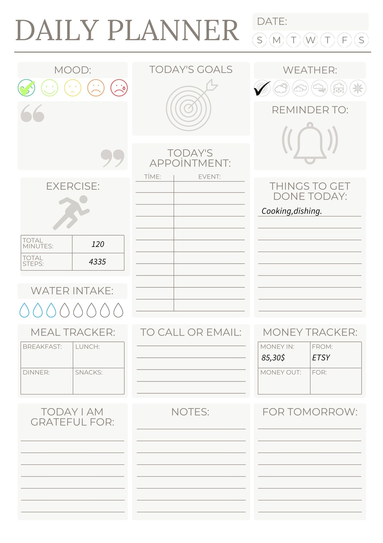 DAILY PLANNER FOR 2024 - Etsy