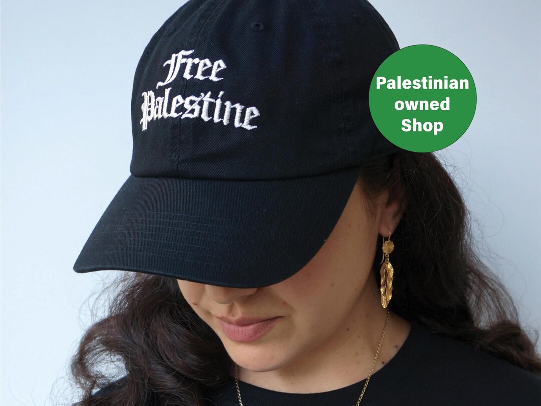 Free Palestine Baseball Cap Palestine Hat Black Cotton Baseball Cap ...