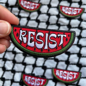 Palestine Patch Watermelon Resist Iron on Patch for Jackets and Pants ...