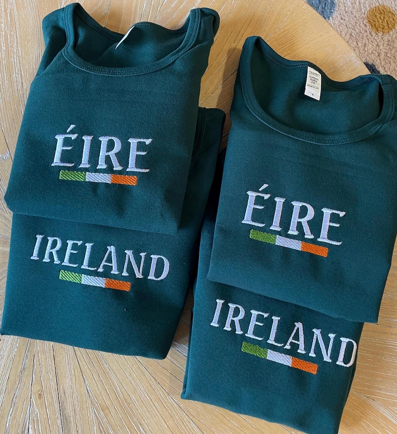 Ireland Women's Baby Tee 100% Cotton Embroidered Irish Pride Shirt ...