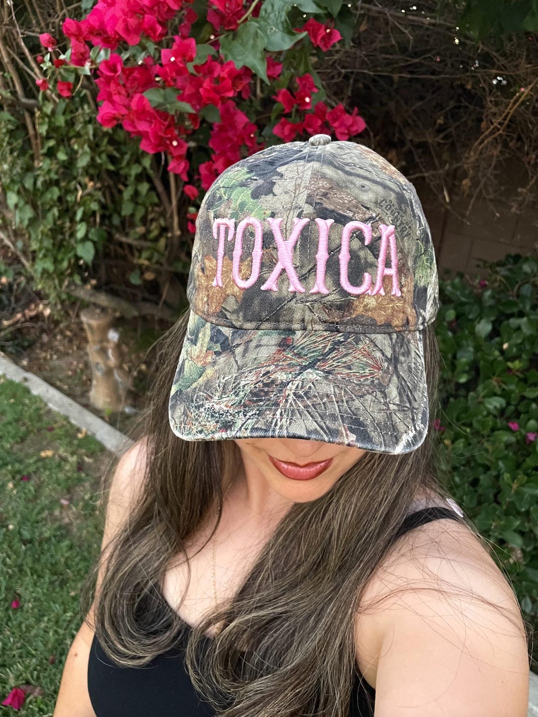 TOXICA 3D Puff Embroidered Camo Dad Hat Baseball Cap Gift for Your ...