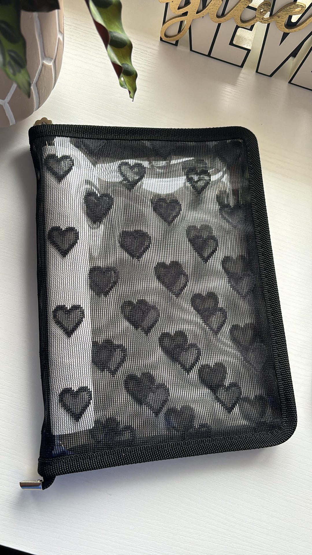 A5 Heart Lace Binder | Cash Binder - Etsy