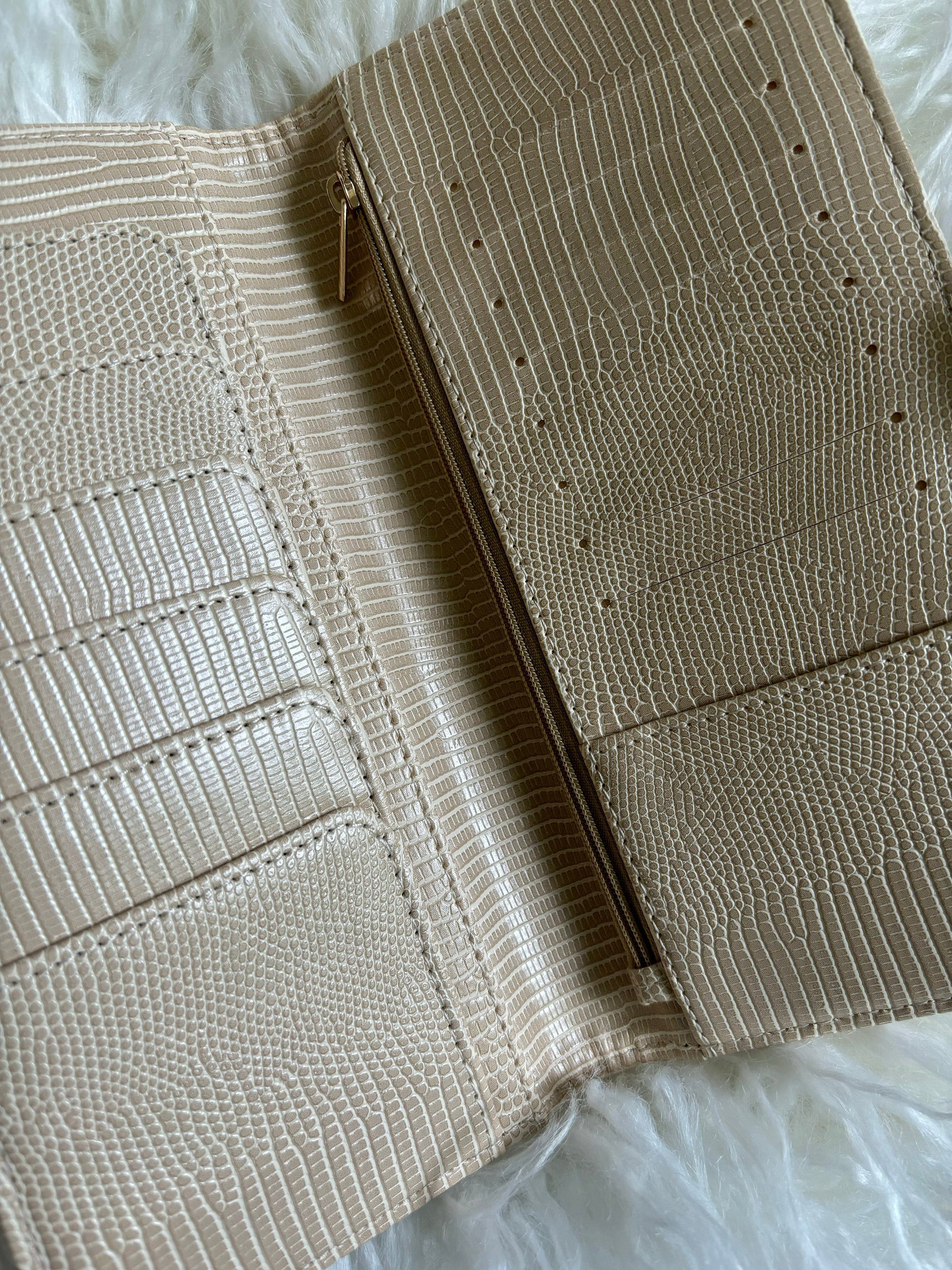 A6 Slim Lux Wallet | Ring-less | Cash Envelope System | Gold Hardware ...