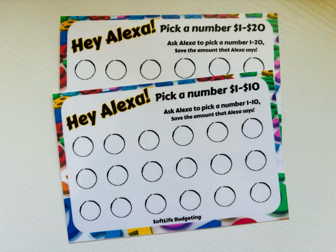 Hey Alexa! Savings Challenge | Mystery Amount! - Etsy