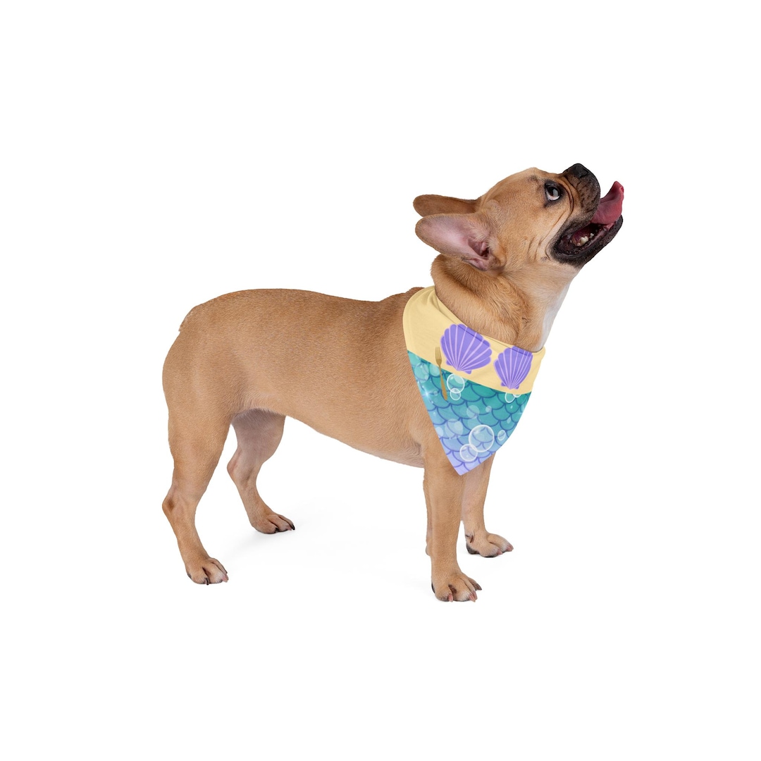 Little Mermaid Dog Costume - Ariel Princess Inspired Pet Bandana Outfit ...