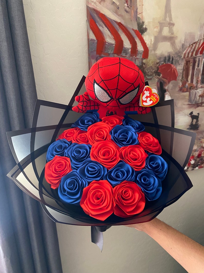 Ribbon Rose Bouquet, Eternal Bouquet, Ramo Buchon, Forever Flower ...