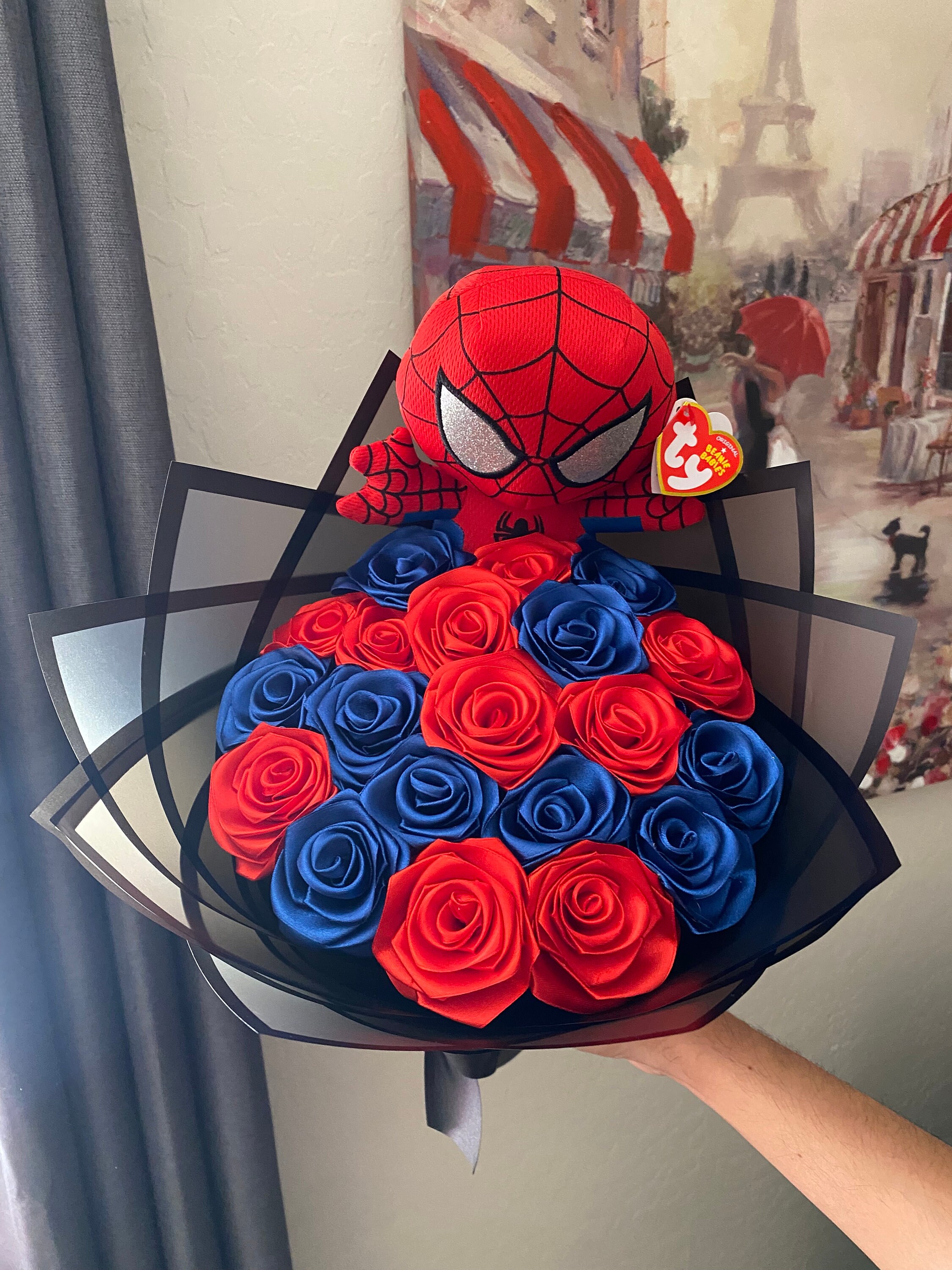 Ribbon Rose Bouquet, Eternal Bouquet, Ramo Buchon, Forever Flower ...