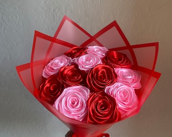 Spiderman Bouquet, Boyfriend Flowers, Ribbon Rose Bouquet, Eternal ...