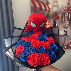 Ribbon Rose Bouquet, Eternal Bouquet, Ramo Buchon, Forever Flower ...