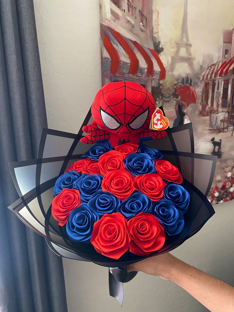 Ribbon Rose Bouquet, Eternal Bouquet, Ramo Buchon, Forever Flower ...