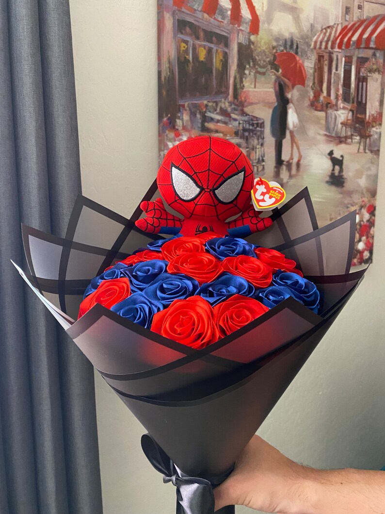 Ribbon Rose Bouquet, Eternal Bouquet, Ramo Buchon, Forever Flower ...