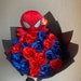 Spiderman Bouquet, Boyfriend Flowers, Ribbon Rose Bouquet, Eternal ...
