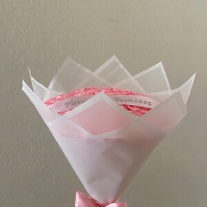 Eternal Bouquet, Ramo Buchon, Forever Flowers, Ribbon Rose Bouquet ...