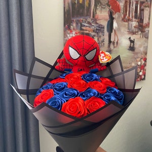 Ribbon Rose Bouquet, Eternal Bouquet, Ramo Buchon, Forever Flower ...