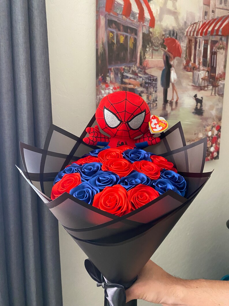 Ribbon Rose Bouquet, Eternal Bouquet, Ramo Buchon, Forever Flower ...