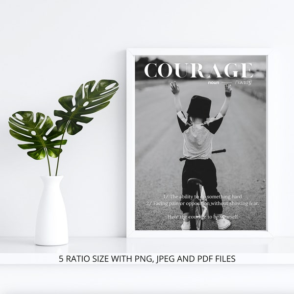 Courage Poster - Etsy