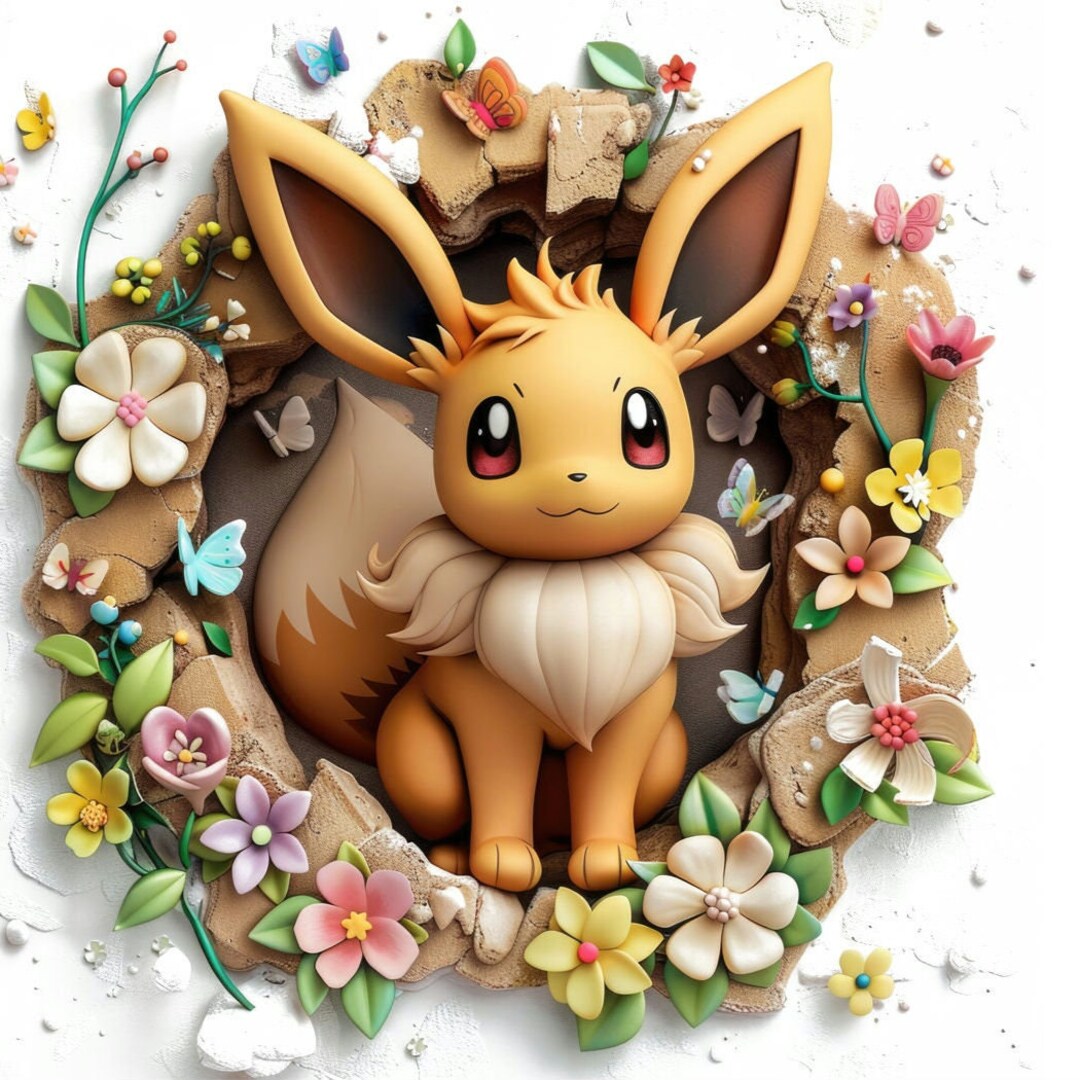 Pikachu From Pokemon Card Game Evy With 3d Effects PNG Digital Designs ...