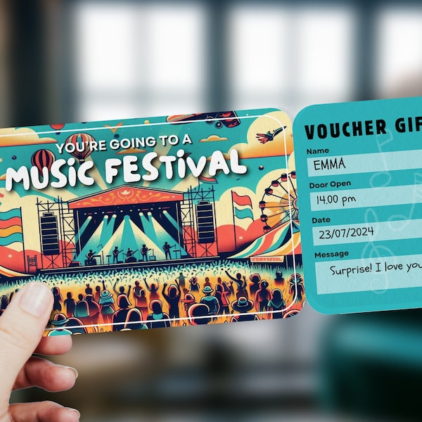 Concert Ticket Template, Event Ticket, Concert Tour Ticket, Live ...