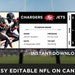 Football Ticket Template, Event Ticket, Football Game Ticket, Sports ...