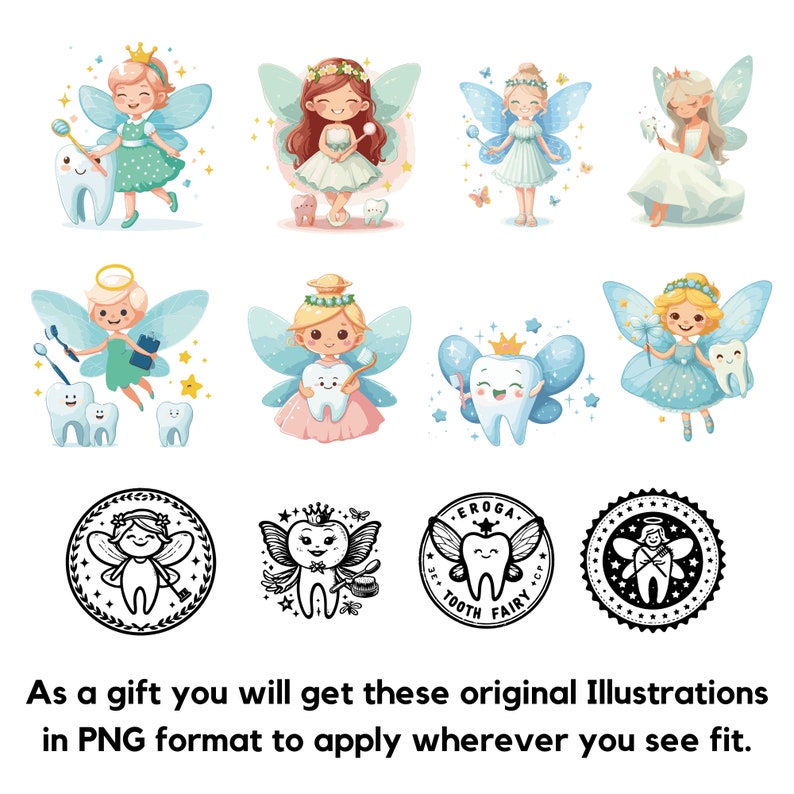 Tooth Fairy Certificate, Printable Tooth Fairy Bills, Tooth Fairy ...