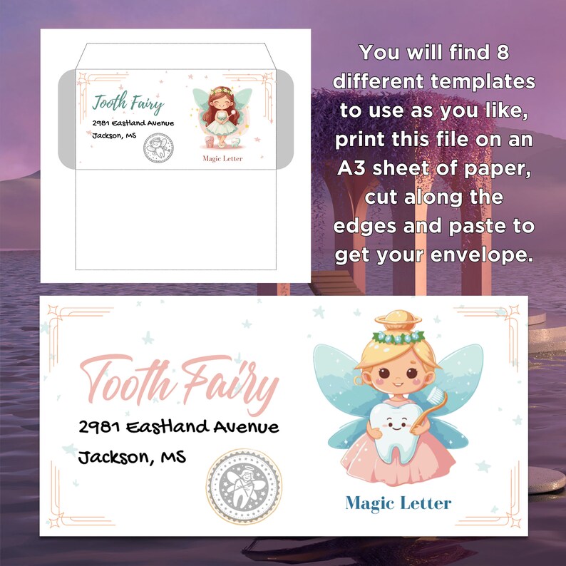 Tooth Fairy Certificate, Printable Tooth Fairy Letter, Tooth Fairy ...