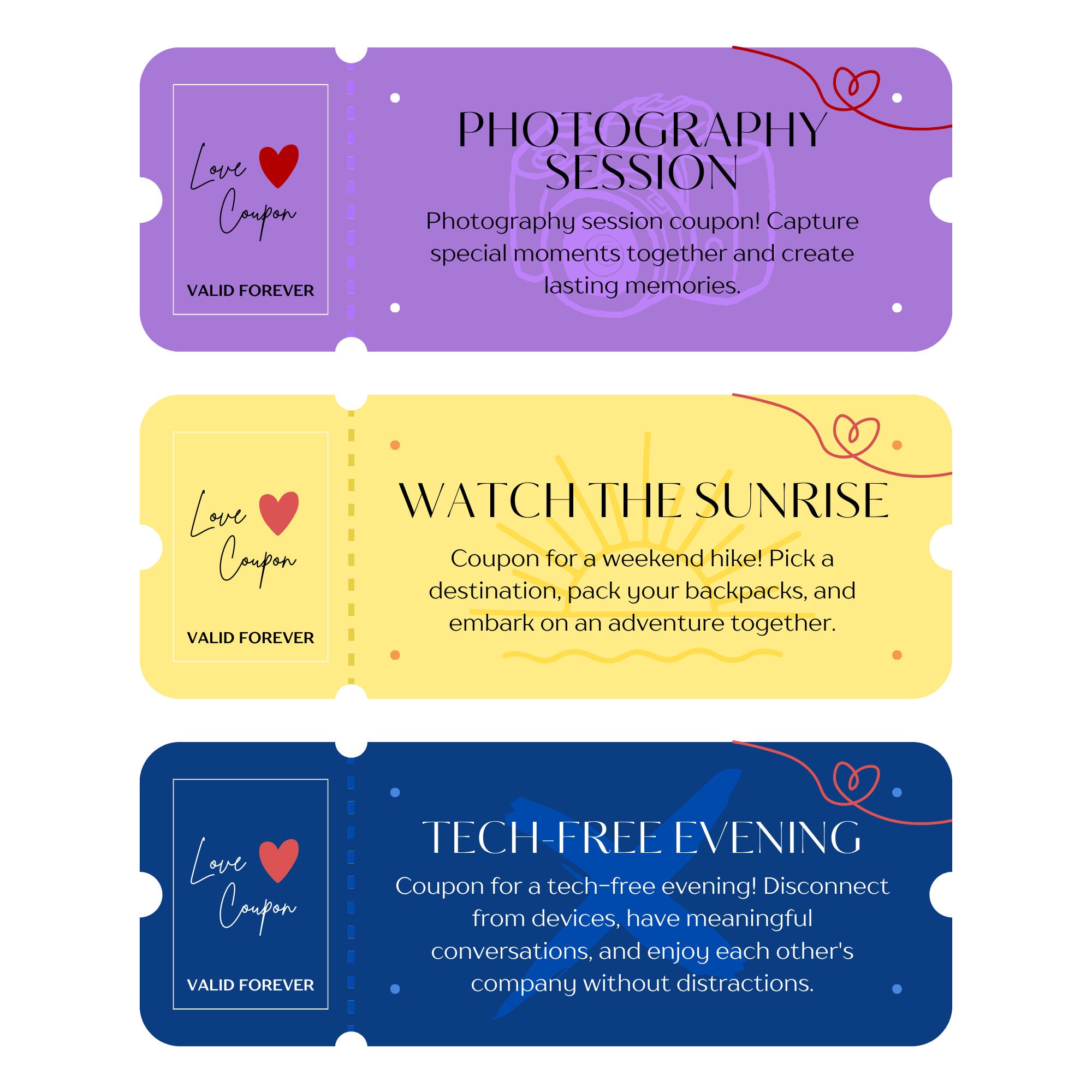 Love Coupons Template, Love Coupons for Him-her, Relationship Coupons ...