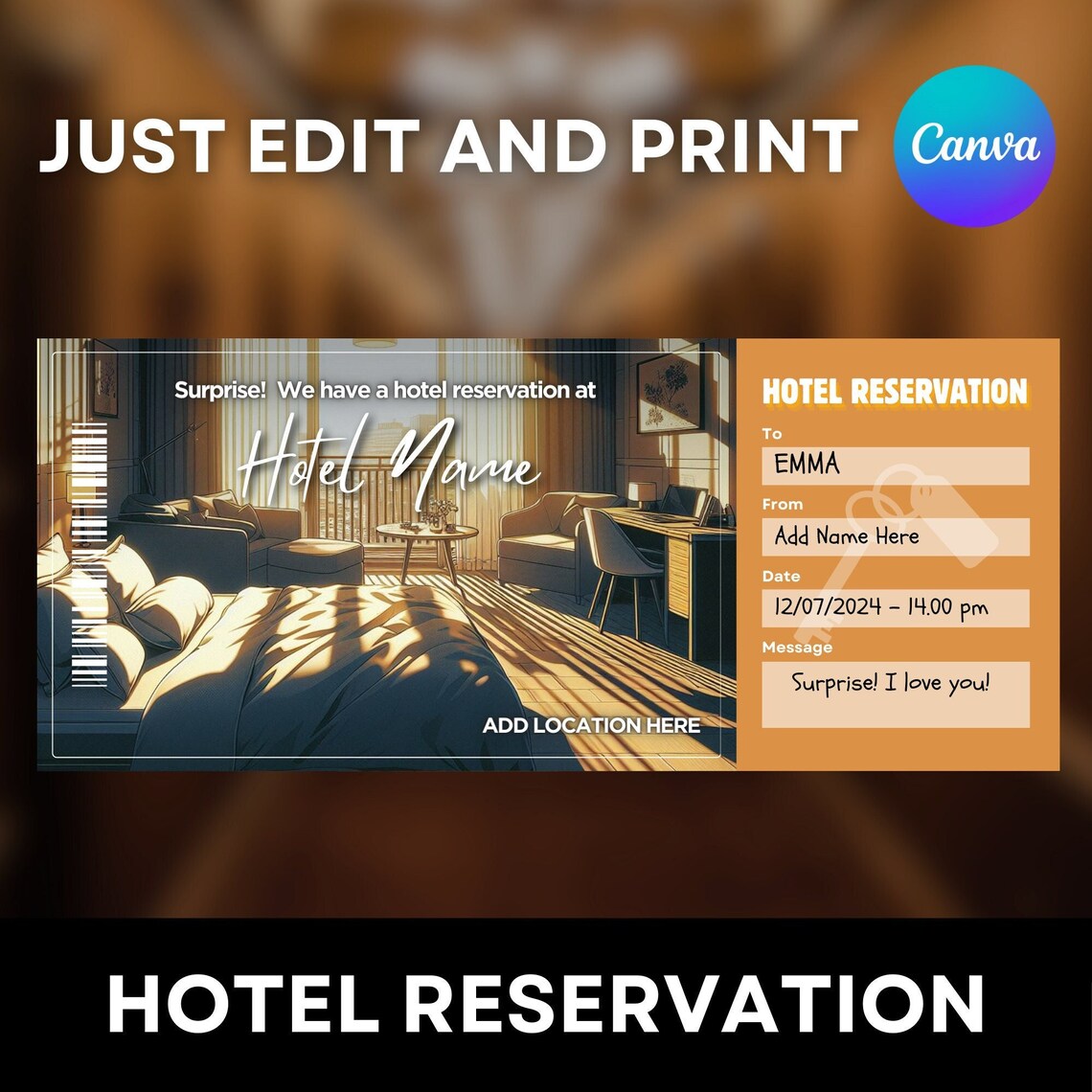 Hotel Reservation, Boarding Pass, Hotel Voucher, Weekend Getaway ...