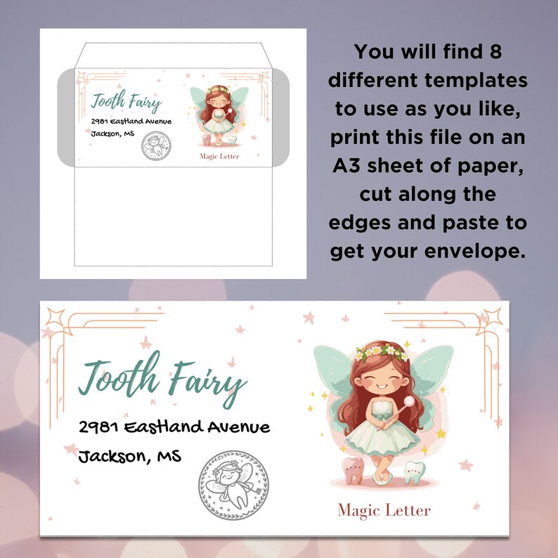 Tooth Fairy Certificate, Printable Tooth Fairy Letter, Tooth Fairy ...