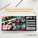 Editable F1 Ticket Template, F1 Grand Prix, Formula One Ticket ...