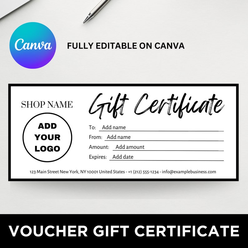 Voucher Gift Template, Gift Voucher Design, Printable Event Ticket ...