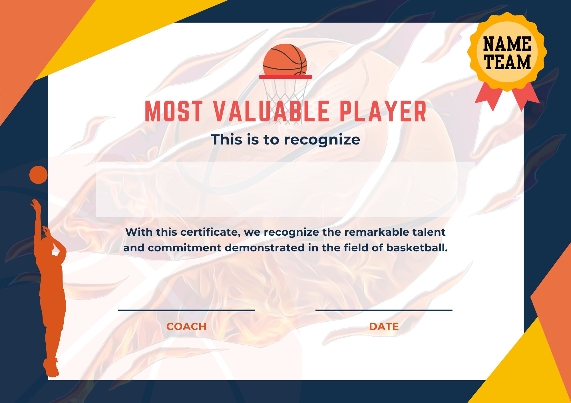 Editable Basketball Awards, Basketball Certificate, Award Certificates ...