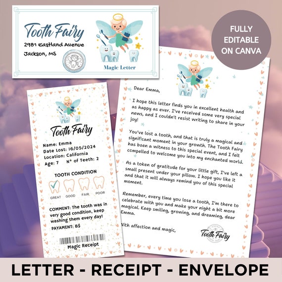 Certificado Del Hada De Los Dientes-primer Diente 20+ Certificado De