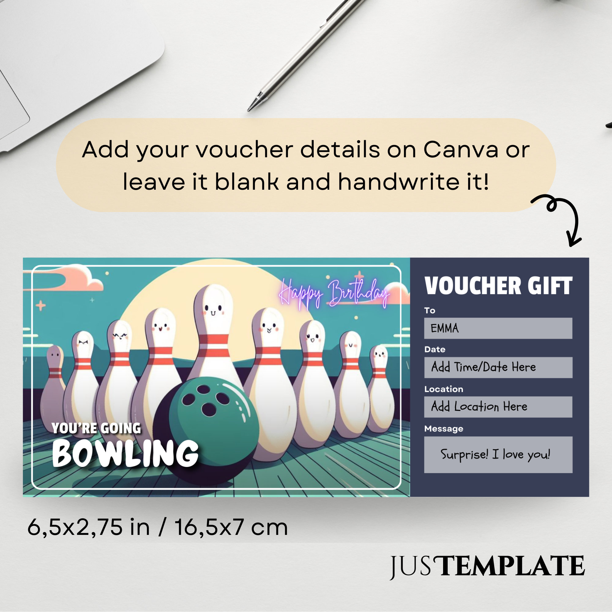 Bowling Birthday Invitation, Bowling Party Invite, Bowling Coupon ...