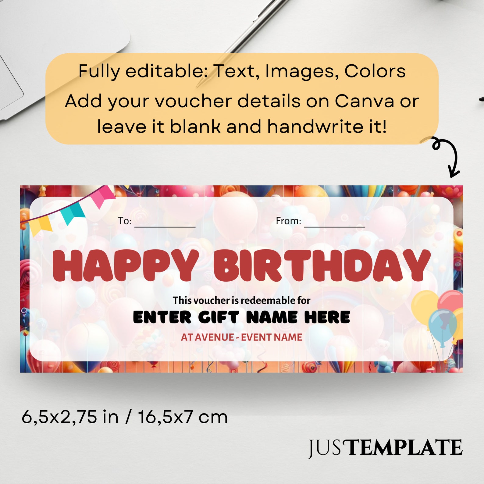 Voucher Gift Template, Gift Voucher Design, Printable Event Ticket ...