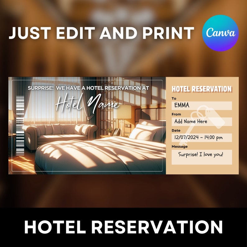 Hotel Reservation, Boarding Pass, Hotel Voucher, Weekend Getaway ...