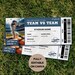 Baseball Ticket Template, Event Ticket, Baseball Invitation, Sports ...